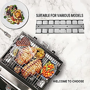 Folocy 18" X 5-1/2" BBQ Grill Briquette Tray Heat Plates Shield, Replace Viking OEM 032370-000, BBQ Gas Grill Replacement Parts for VGBQ54224, VGBQ55424, VGIQ542241NSS, VGIQ54224NSS, VGBQ33002RENS