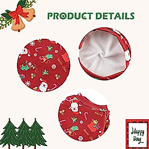Aimondow Pet Dog Christmas Clothes Costume, Xmas Holiday Santa Warm Soft Puppy Sweater, Christmas Party Cosplay Costumes for Small Medium Dogs and Cats (Printed, Medium)