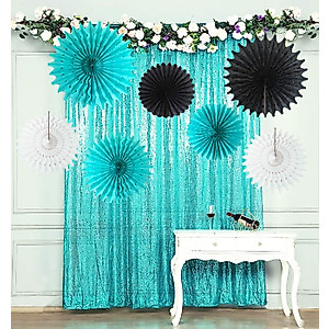 Teal Graduation Party Decorations/Turquoise Teal Black Graduation Decorations 2024/Turquoise Birthday Decorations/Bridal Shower Decorations White Black/Moustache Birthday Little Man Decorations