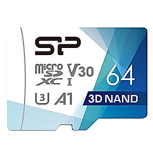 Silicon Power 64GB 3-Pack Superior Pro Micro SDXC UHS-I (U3), V30 4K A1,Nintendo-Switch Compatible, High Speed MicroSD Card with Adapter