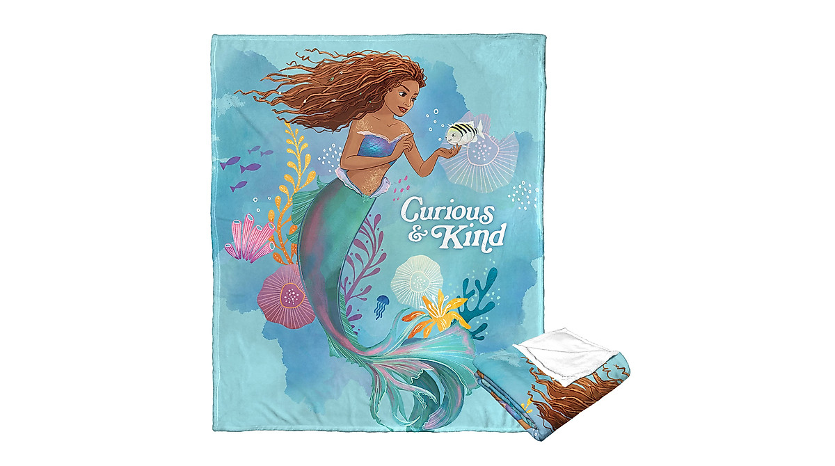 Northwest Little Mermaid Ariel Silk Touch Throw Blanket - Cozy & Stylish