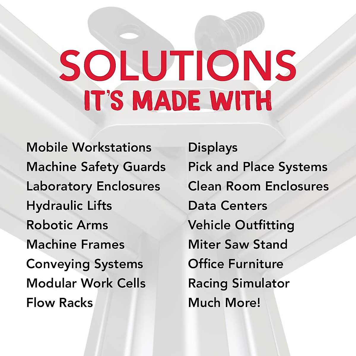 8020, 3393, 10 Series Bolt Combo, 1/4-20 x 0.5 Inch Button Head Socket Cap Screw with Slide in Economy T-Nut Steel Hardware 80/20 Nuts and Bolts Set (25 Pack)