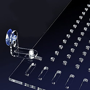 Gigicloud Fish Tanks Transparent Acrylic Divider with Suction Cup Fish Tank Aquarium Accessories DIY Designed Clear Easy to Bent Cut and Assemble for Fighting Sick Fish, 7 X 6.3 Inch