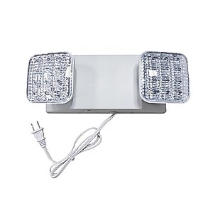 TANLUX LED Emergency Lights with Battery Backup, Commercial Emergency Light Fixtures for Business Home Power Failure Emergency Exit Sign Lighting with 1.0 Meter Plug in Cord AC120V UL Listed