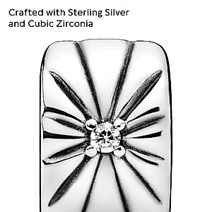 Pandora Sparkling Sunburst Clip Charm - Compatible Moments Bracelets - Jewelry for Women - Gift for Women in Your Life - Made with Sterling Silver & Cubic Zirconia