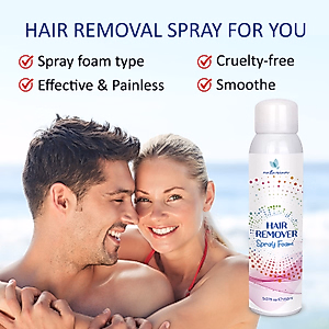Hair Removal Spray Foam - Naturian Hair Removal Cream - Newest Formula Hair Removal with Aloe Vera & Vitamin E - Effective & Painless Depilatory Cream for Women & Men