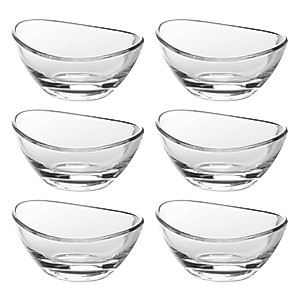 Barski - European High Glass - Small Fruit/Nut/Dessert Bowl - 3" Diameter - Set of 6 - Made in Europe