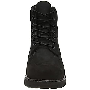 Timberland Men's 6 inch Premium Waterproof Boot, Black Nubuck, 8.5