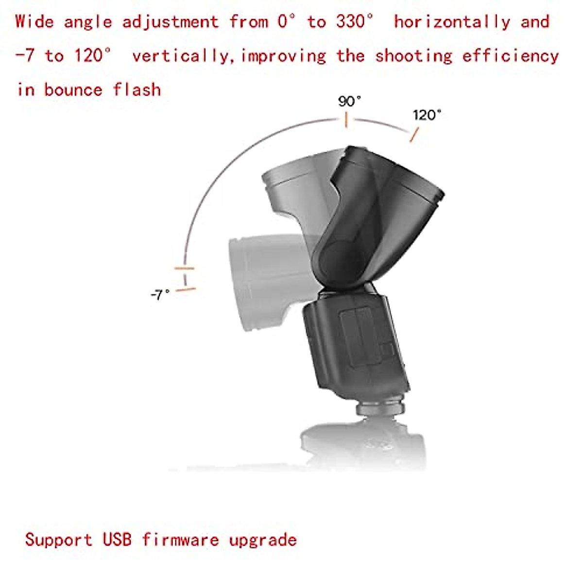 Godox V1 V1-S V1S Round Head Camera Flash for Sony Flash Speedlight Speedlite Light,76Ws 2.4G TTL1/8000 HSS,480 Full Power Shots,1.5s Recycle Time,2600mAh Li-ion Battery,10 Levels LED Modeling Lamp