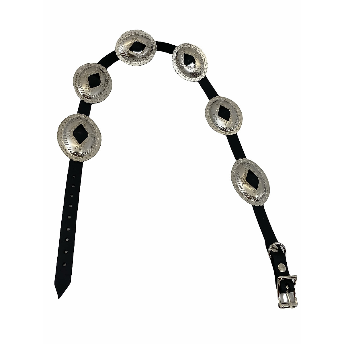 Funk Plus Hat Band Oval Concho Genuine Leather USA Made For Tophat Slash Hat Cowboy Steampunk Cosplay