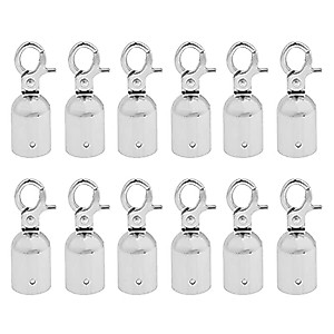 12Pcs Rope End Stopper Cord End Caps With .5