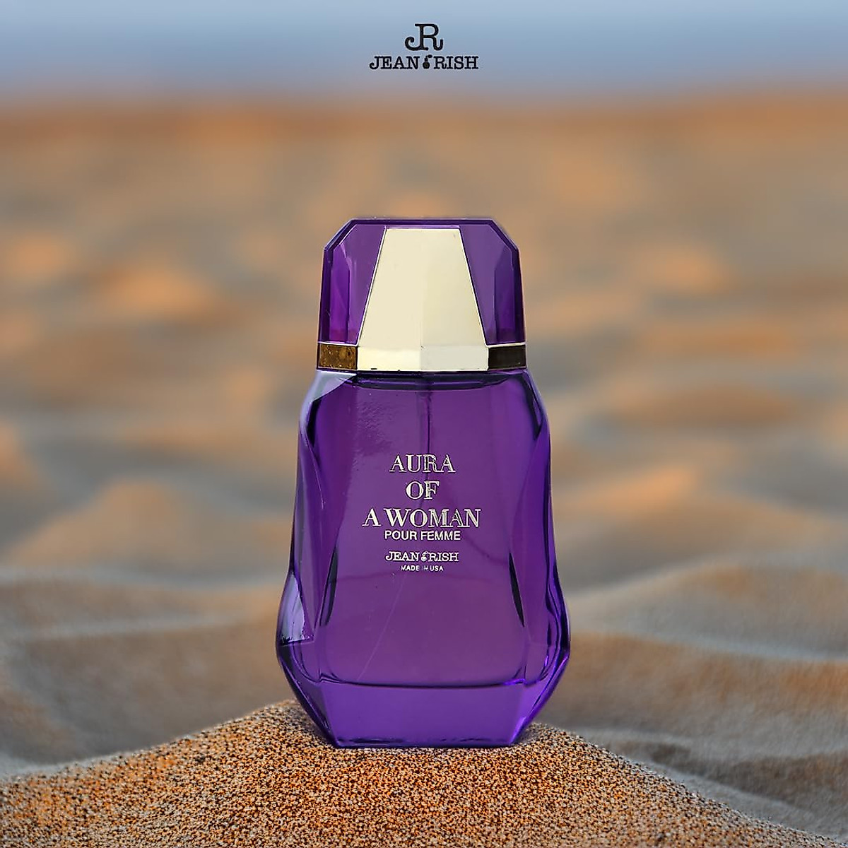 Jean Rish Aura of a Woman Eau De Parfum (3.4 Fl Oz / 100ml) Perfume for Women with Jasmine & Amber Notes - Long Lasting and Luxury Fragrance