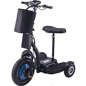 MotoTec Electric Mobility Trike 48v 750w Lithium, Black (MT-TRK-750-Lithium_Black)