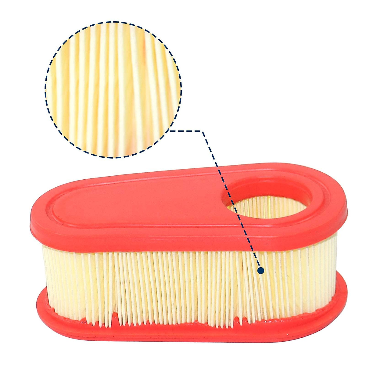 FULAIGE 4 Pack 795066 Air Cleaner Cartridge Filter 796254 for 775, 775EX, 800, 800E, 825E, 850, 850E, 875EX, 950E Engines and Hu HD775HW, HU775AWD, HU775BBC, HU775H, HU775HW Lawn Mowers