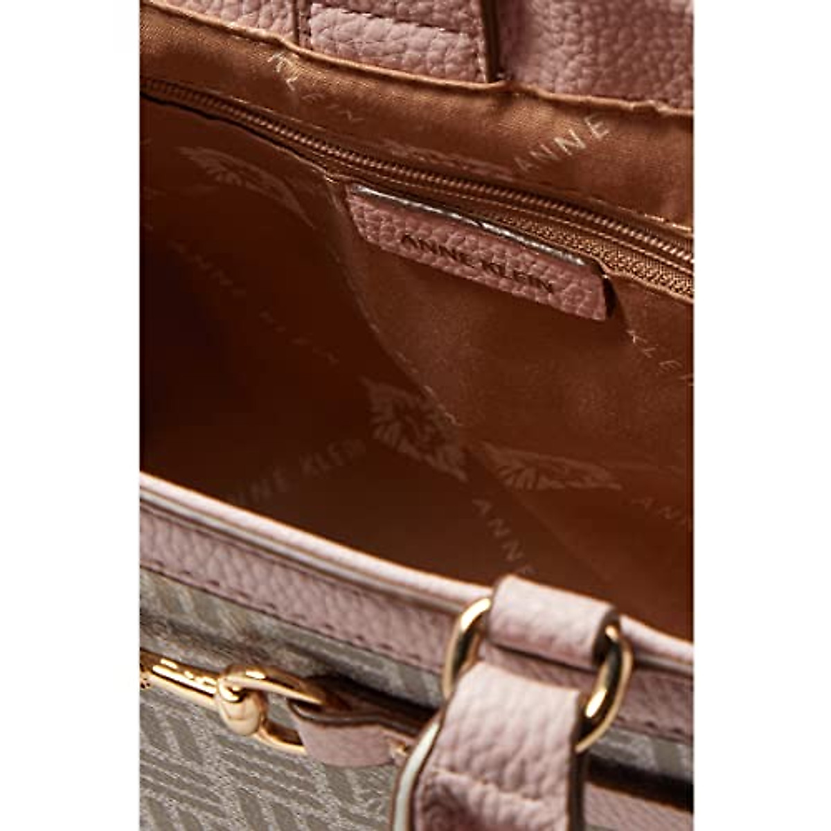 Anne Klein Logo Shopper Tote with Horsebit Light Pink One Size