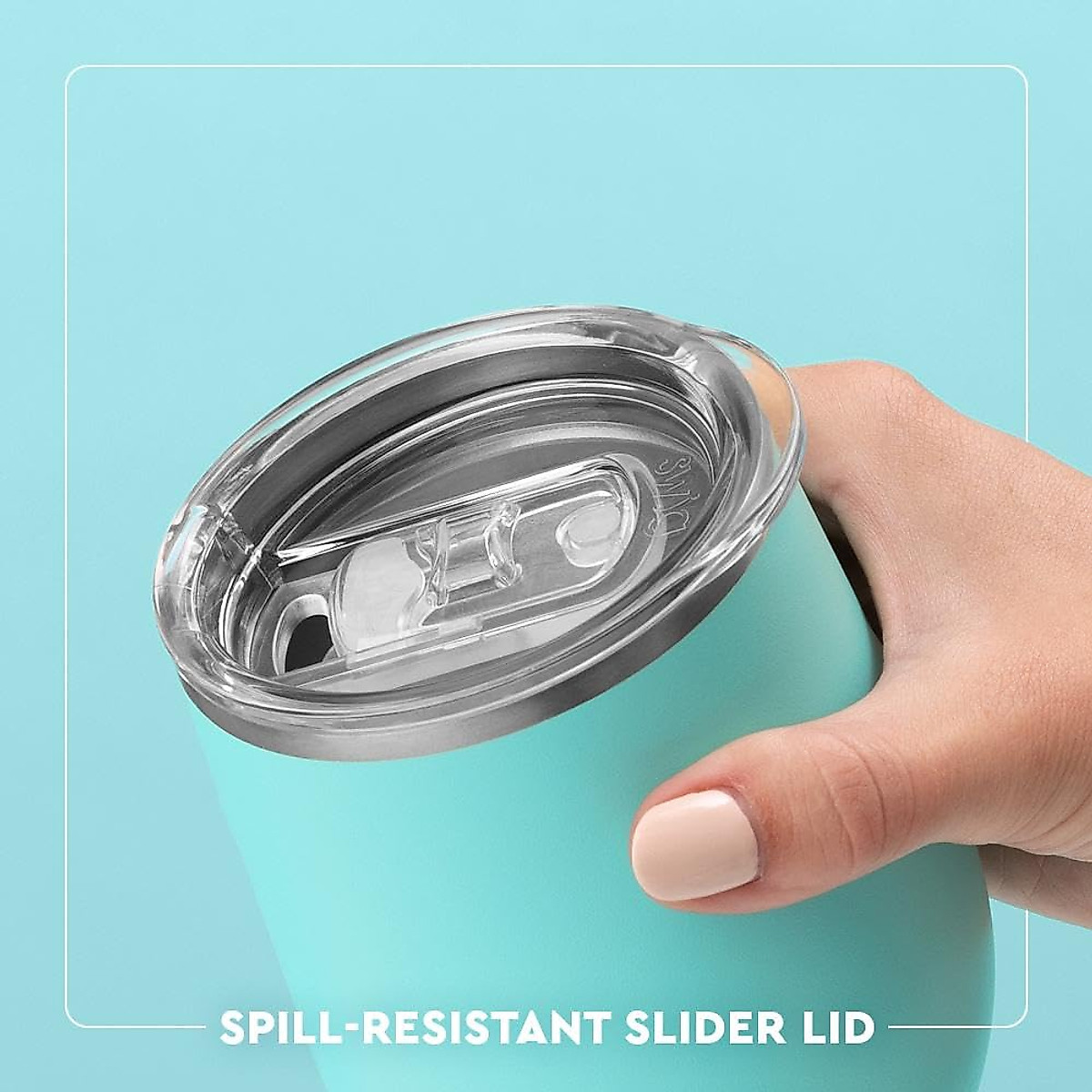 Swig Life 12oz Wine Tumbler with Lid, Stainless Steel, Dishwasher Safe, Portable, Triple Insulated Wine Tumbler, Wine Gifts, Birthday Gifts for Women (Make a Wish)