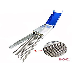 Metal Shell 13 in 1 Welding Torch Nozzle Tip Cleaner for Welder Soldering Carburetor Jet Cleaner Cleaning 14 Wire Set Torch Tip ATV Moped Welder Carb Tools