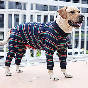 Dog Recovery Suit After Surgery, Anti-Licking Pet Surgical Clothes Abdominal Wounds, Alternative E-Collar Cone, Professional Post-Operative Onesie, Puppy Long Sleeve Pajamas Prevent Shedding Hair