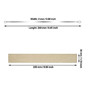 10 Pieces Impulse Sealer Heating Element Service Spare Repair Parts Kit Heat Seal Strips Replacement Elements (200 mm)