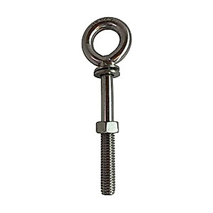 US STAINLESS 2 Pieces Stainless Steel 316 Eye Bolt 1/2" x 6" Whitworth Short Thread Marine Grade