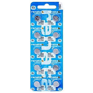 Renata Swiss 394 Siler Oxide Battery Ten Pack