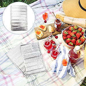 Hemoton 40 pcs Thermal Insulated Bubble Mailers Disposable Insulation Shipping Bags Thermal Box Liners Thermal Padded Envelopes Insulation Bag for Food Fruit Take- out (20x30CM)