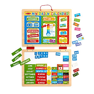 Melissa & Doug My First Daily Magnetic Activities Calendar For Kids, Weather And Seasons Calendar For Preschoolers and Ages 3+