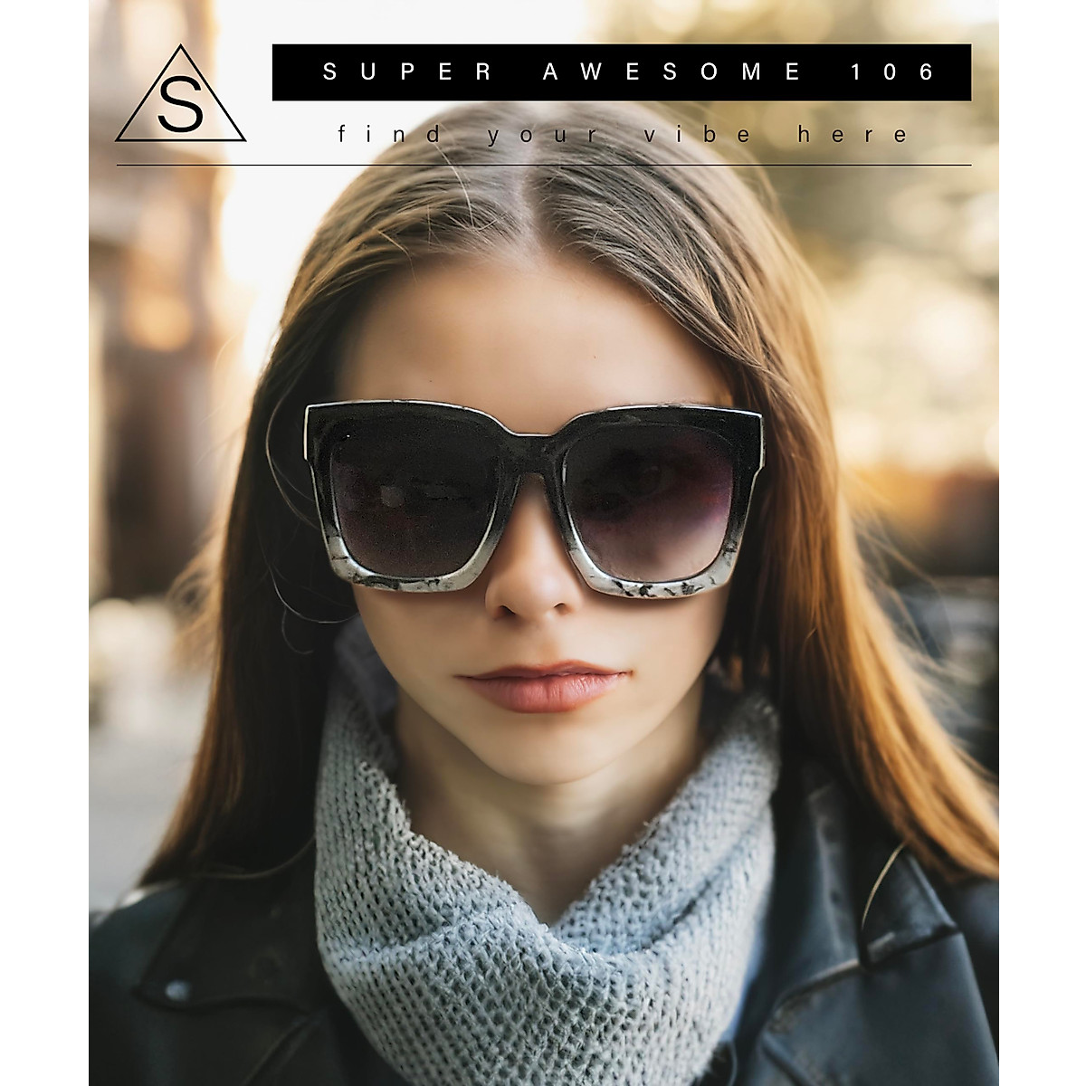 Womens Boyfriend Style Oversize Horned Rim Thick Plastic Sunglasses Matte Solid Black