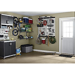 Rubbermaid FastTrack Rail Access Bin, Garage Organization Bin for Sports Equipment, Gardening Supplies and Household Item Storage