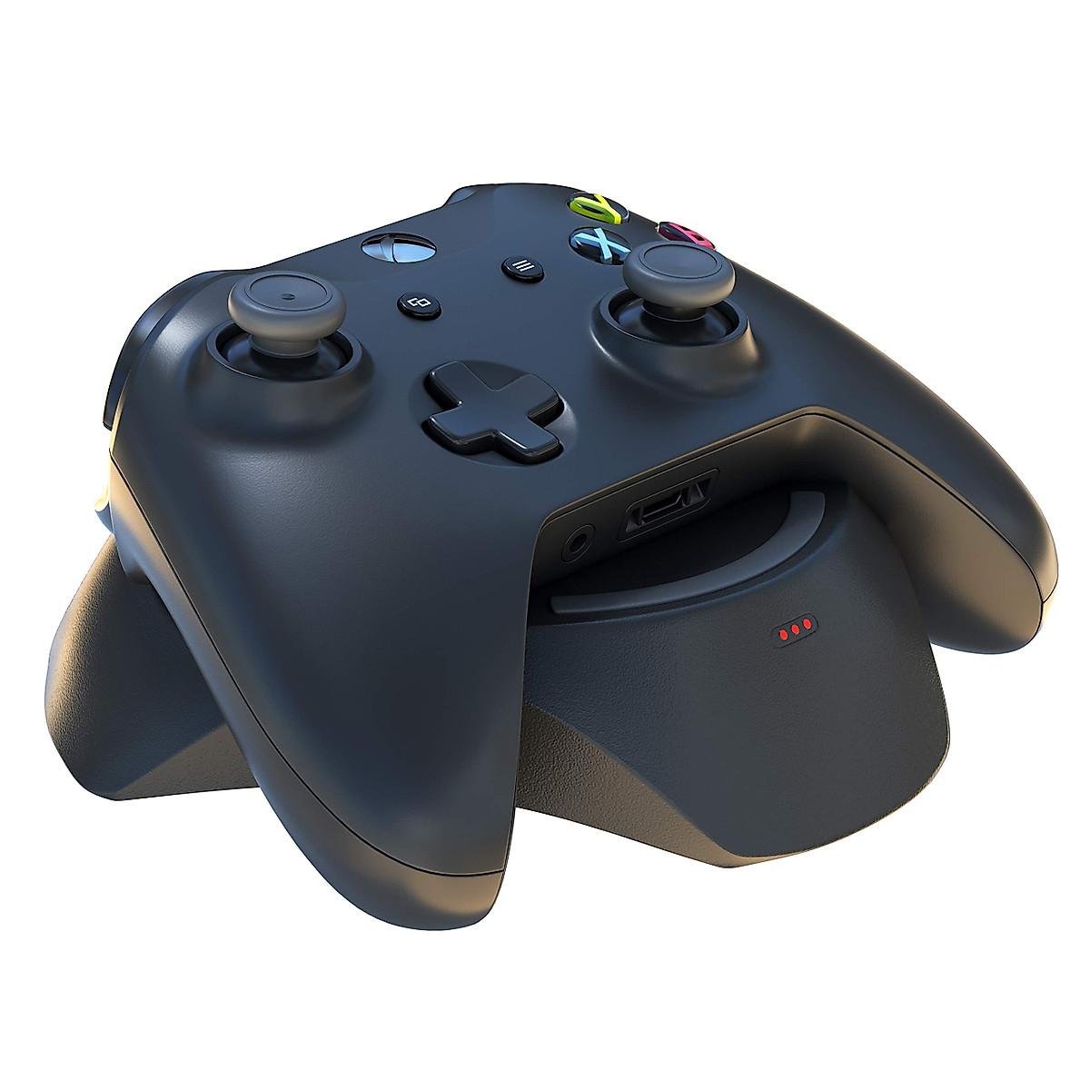 Skywin Wireless Charging Station and Play and Charge Pack for Xbox One Controller - Qi Charging Controller Stand and Play and Charge Wireless Charging Battery Pack Compatible with Xbox ONE