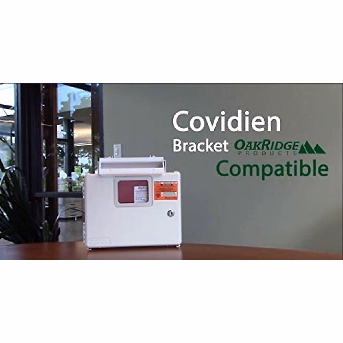 Oakridge 5 Quart - Sharps Disposal Container with Mailbox Style Lid