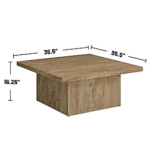 Simple Relax Square Engineered Wood Coffee Table, Mango