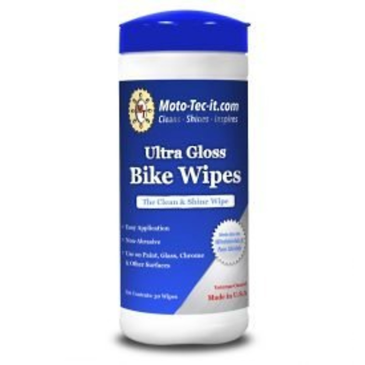 Moto-Tec-it.com Ultra Gloss Bike Wipes