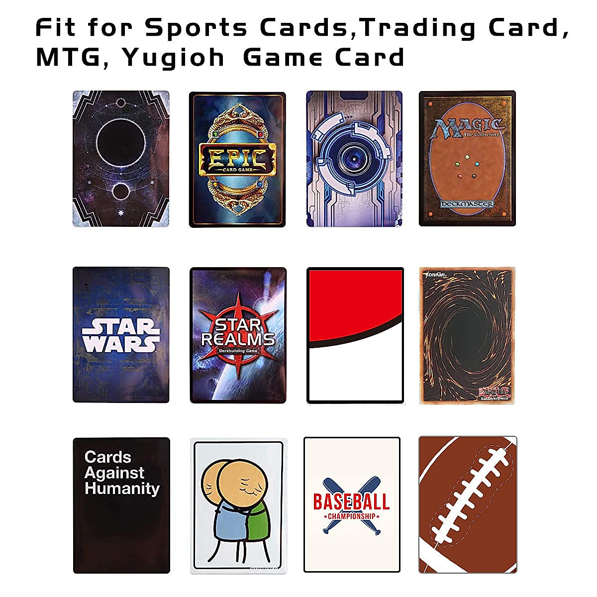 200Pcs Trading Card Sleeves Top Loader,Penny Card Sleeves Fit for Magic,MTG and Yugioh Cards, Baseball,Football, Baskteball Cards(Blue)