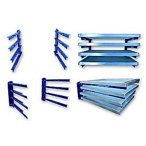 TECHTONGDA 4 Layers Screen Rack Shelf Storage Frame Holder Screen Printing Rack Screen Drying