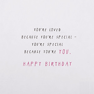 Hallmark Birthday Card for Daughter - 3D Heart Design