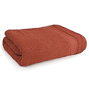 Magshion Extra Large Cotton Bath Sheet for Bathroom Adults Oversized Quick-Dry Bath Sheet Towel, Rust