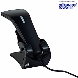 Star Micronics mPOP Handheld USB 1D Barcode Scanner with Stand - Black