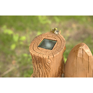 VP Home Triple Tiki Totem Solar Light for Home and Outdoor Decor Triple Tiki Solar Powered Flickering LED Garden Light Backyard Tiki Totem Outdoor Decoration