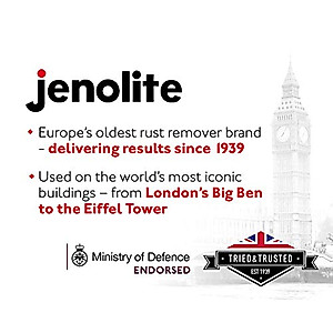 JENOLITE Original Rust Remover Naval Jelly | Concerntrated Rust Destroying Treatment | Removes Rust Back to Bare Metal | 40g (1.3 fl oz)