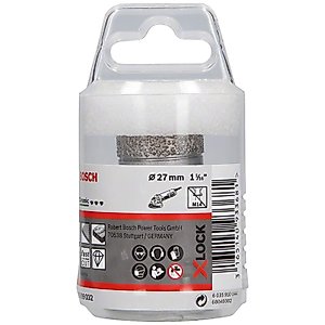 Bosch Professional 2608599032 Diamond Dry Drill Best for Ceramic X-Lock, Dry Speed, Diameter 27 mm, Working Length 35 mm