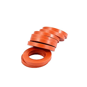 Garden Hose Washer Heavy Duty Rubber Washer, Fit All Standard 3/4" Garden Hose Fittings (40 Pieces)(red)