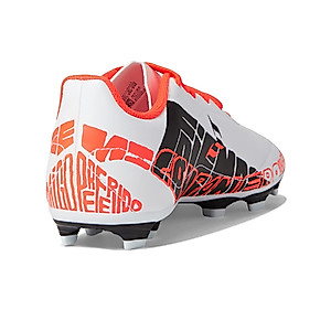 adidas X Speedportal Messi.4 Indoor Soccer Shoe, FTWR White/Core Black/Solar Red, 4.5 US Unisex Big Kid