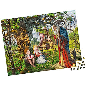 Spin Master Puzzles, Hansel and Gretel 2000-Piece Jigsaw Puzzle Artist Mark Fredrickson Fairytale Funny Cartoon with Poster, for Adults & Kids Ages 12+