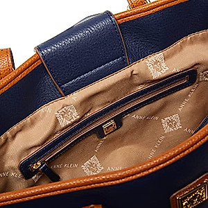 Anne Klein Womens Classic Ak Perfect tote, Distant Mountain/ Brownie, One Size US