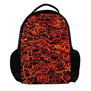 VBFOFBV Lightweight Casual Laptop Backpack for Men and Women, Flame Fire Pattern
