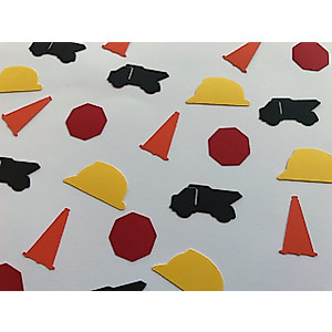 Construction Confetti - Construction Party Decor - Boy Birthday Party Decor - Construction Theme Party - Dump Truck Party - Construction Party - 200 pieces