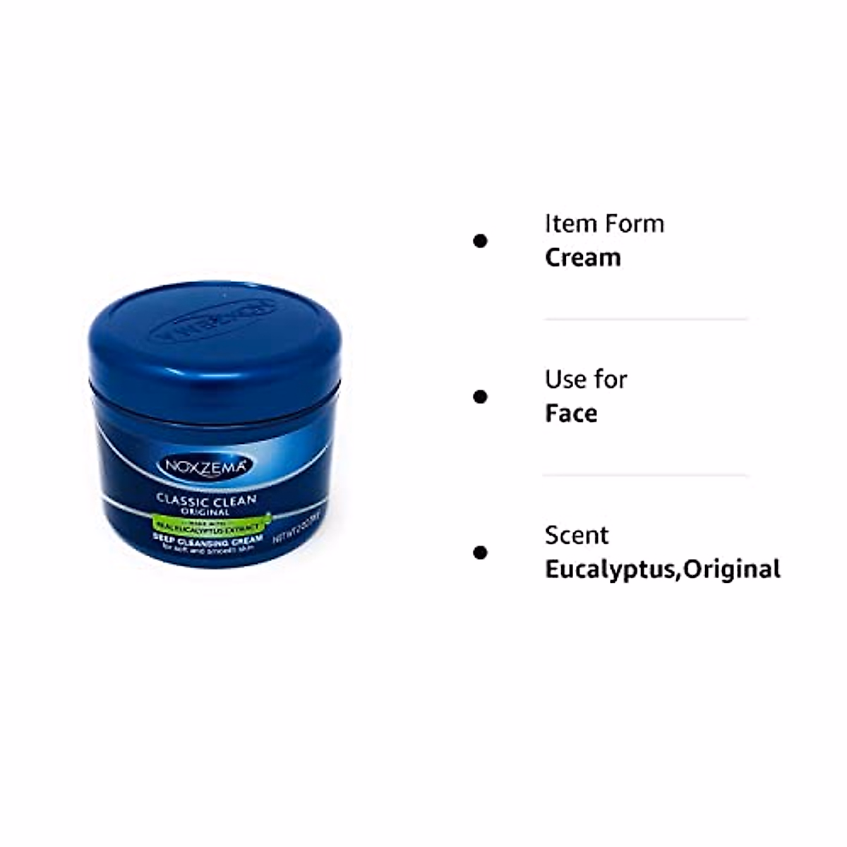 Noxzema Classic Clean Cleanser, Original Deep Cleansing, 2 oz