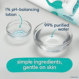 Pampers Aqua Pure Sensitive Baby Wipes 8X Pop-Top 448 Count