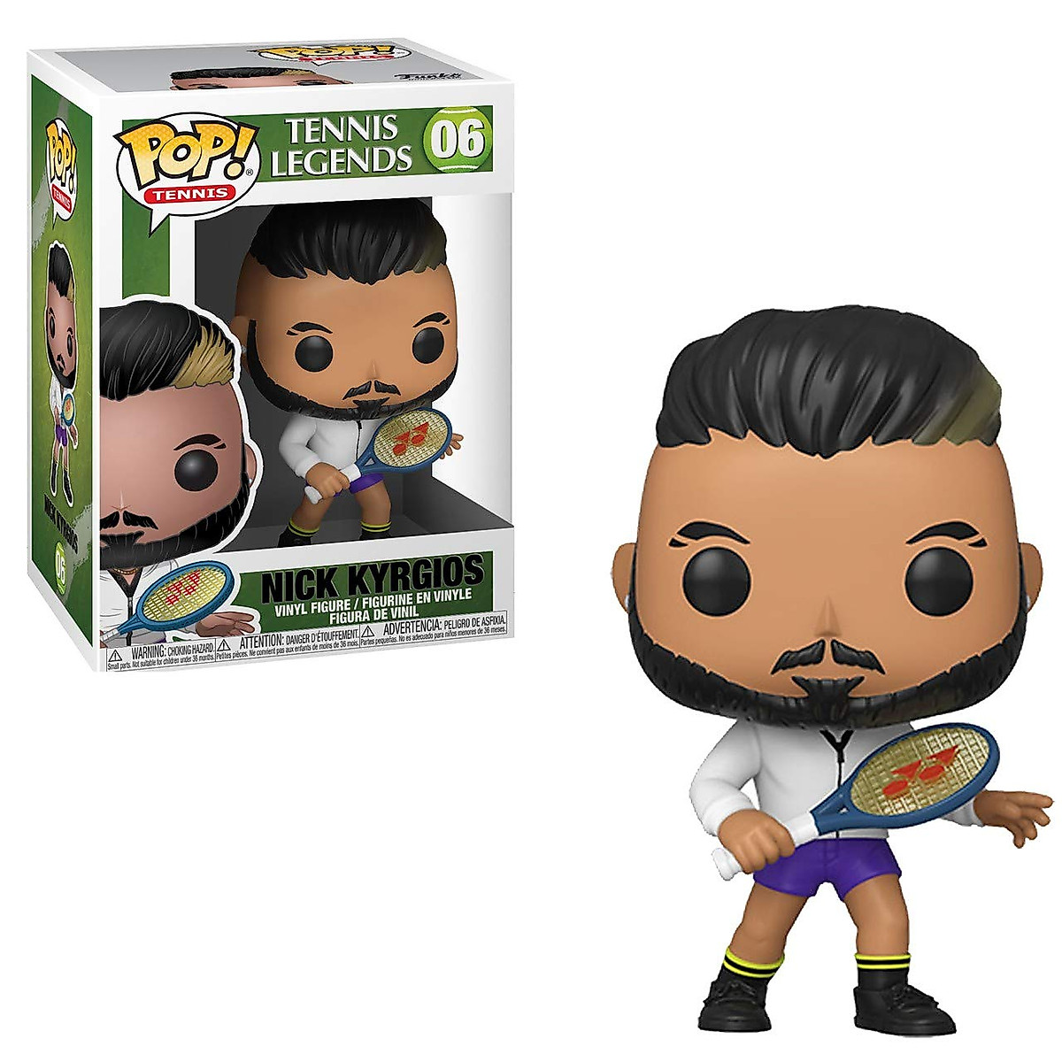 Funko Pop! Legends: Tennis Legends - Nick Kyrgios, Multicolor